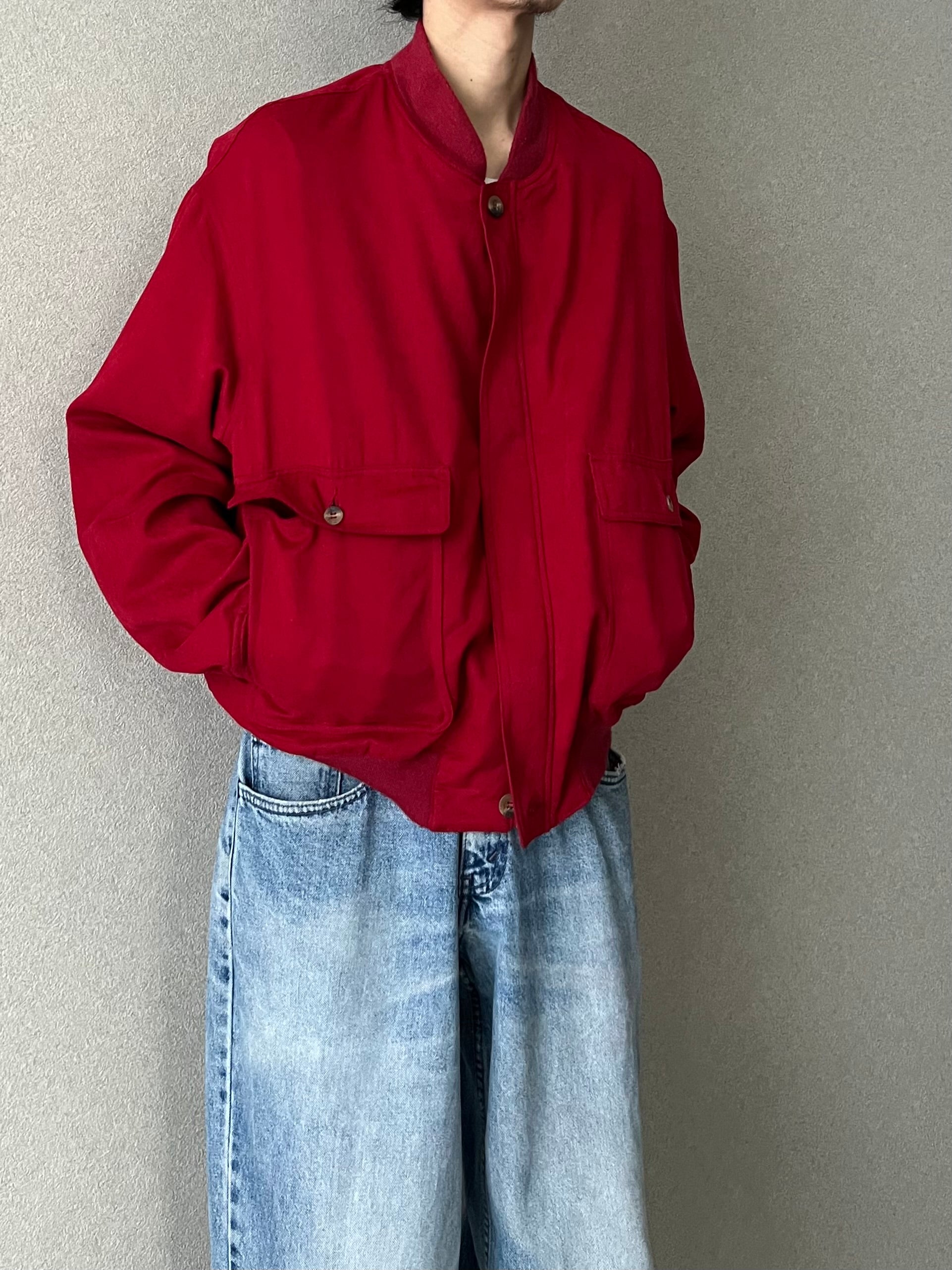 90’s TRAVEL SMITH peach skin jacket – HARU CLOTHING STORE